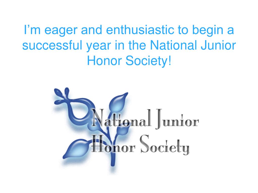 PPT - National Junior Honor Society Officer Election Rachel Chan Vice ...