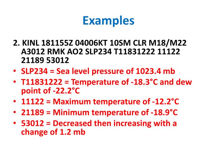 PPT - Lab 2: METAR Decoding and Station Observations PowerPoint ...