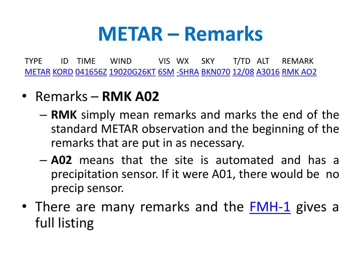 PPT - Lab 2: METAR Decoding and Station Observations PowerPoint ... PPT - Lab 2: METAR Decoding and Station Observations PowerPoint ...