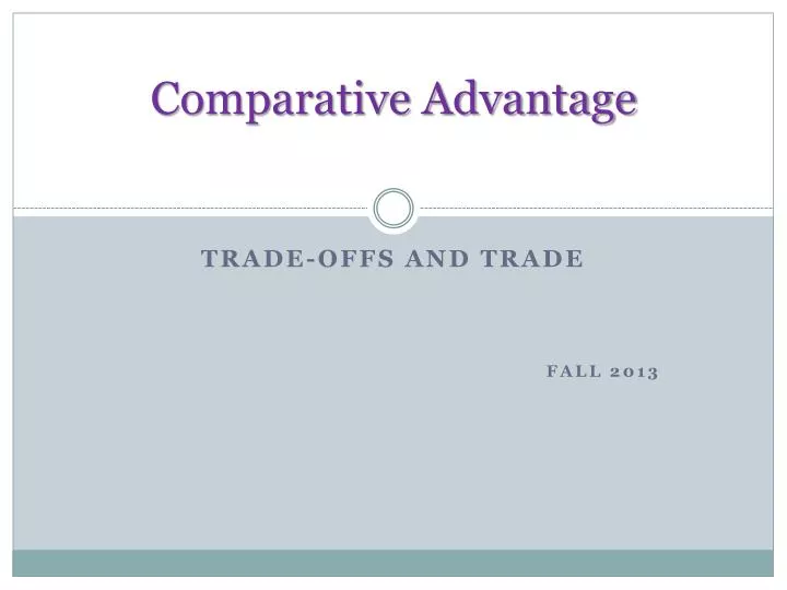 PPT - Comparative Advantage PowerPoint Presentation, free download - ID ...