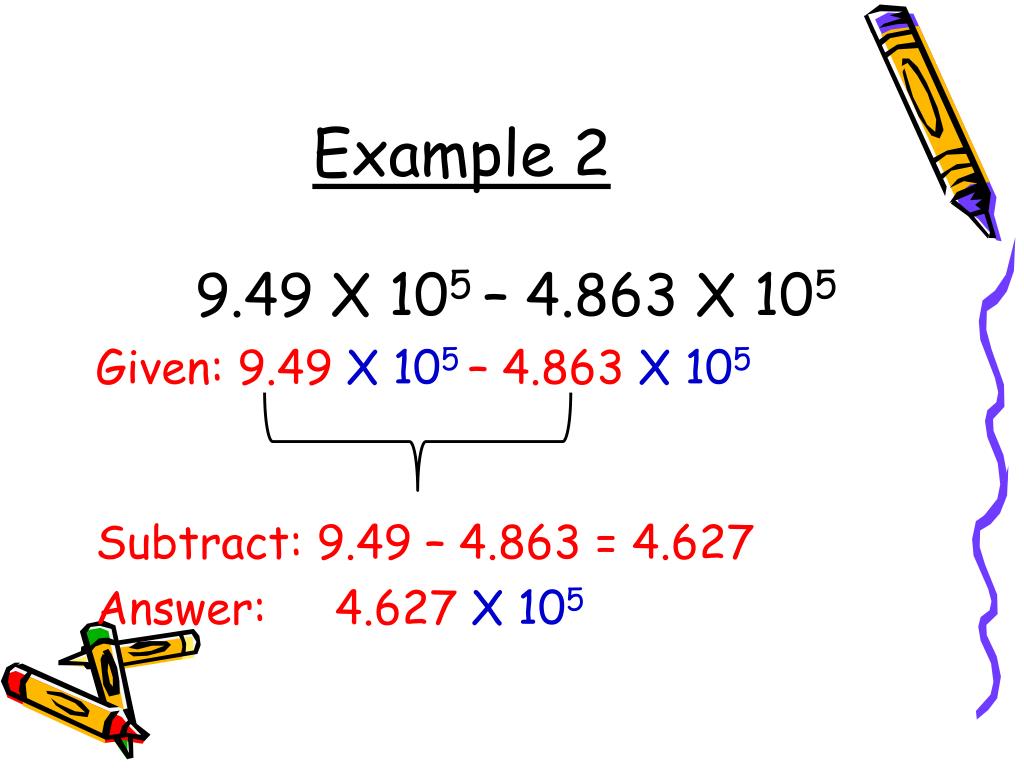 PPT Adding And Subtracting Numbers In Scientific Notation PowerPoint 