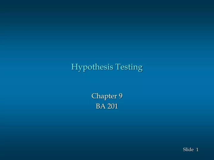 Ppt One Sample Tests Of Hypothesis Powerpoint Ppt One Sample Tests Of Hypothesis Powerpoint