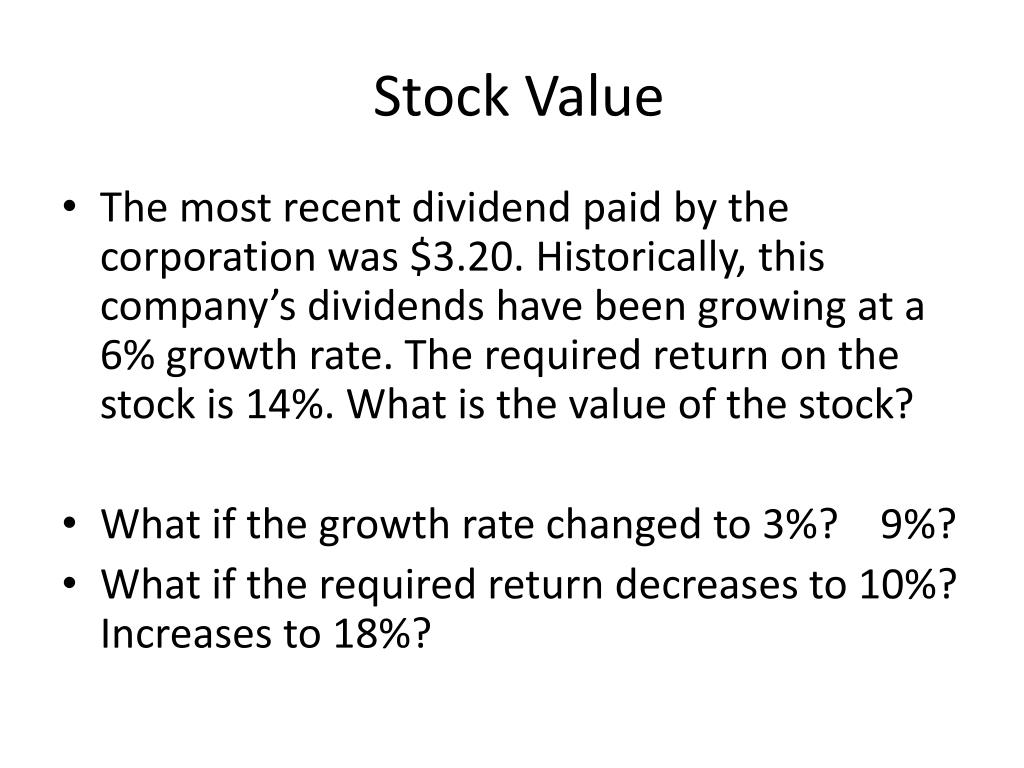 PPT Chapter 7 Stock Valuation PowerPoint Presentation Free Download PPT Chapter 7 Stock Valuation PowerPoint Presentation Free Download