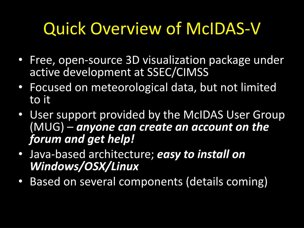 Ppt Utilizing Python As A Scripting Language For The Mcidas V Visualization Package
