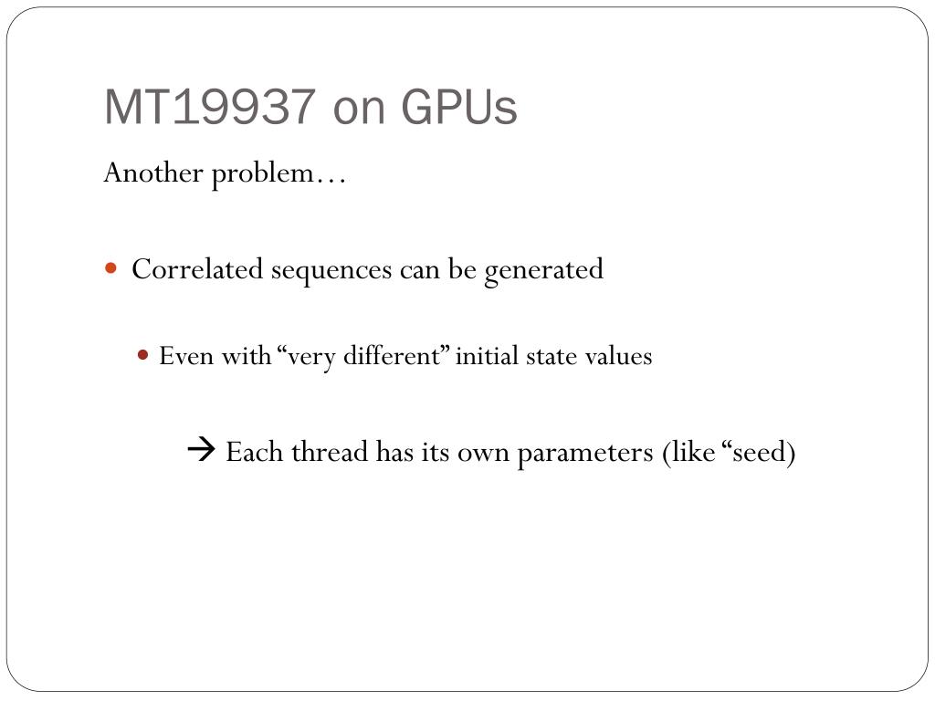 PPT - Parallel Algorithms for Pseudorandom Number Generators PowerPoint ... PPT - Parallel Algorithms for Pseudorandom Number Generators PowerPoint ...