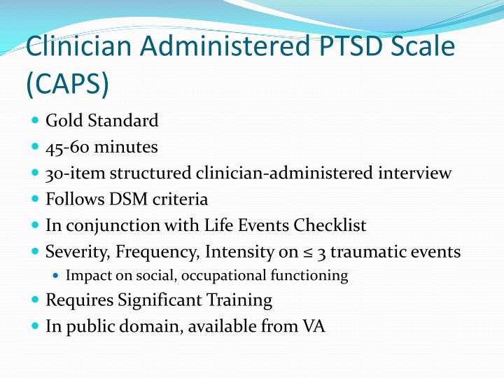 PPT - Assessment and Diagnosis of PTSD with the DSM-V PowerPoint ...