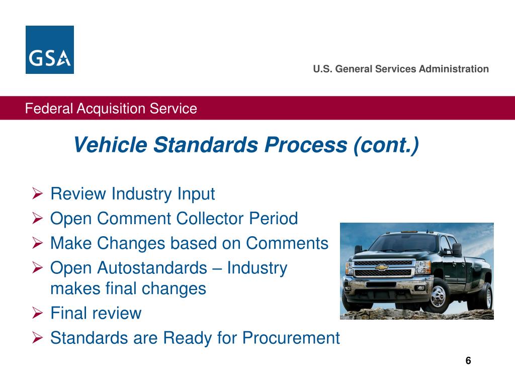 PPT - SDVOSB Open House: Federal Vehicle Standards Dan Buckingham GSA ...