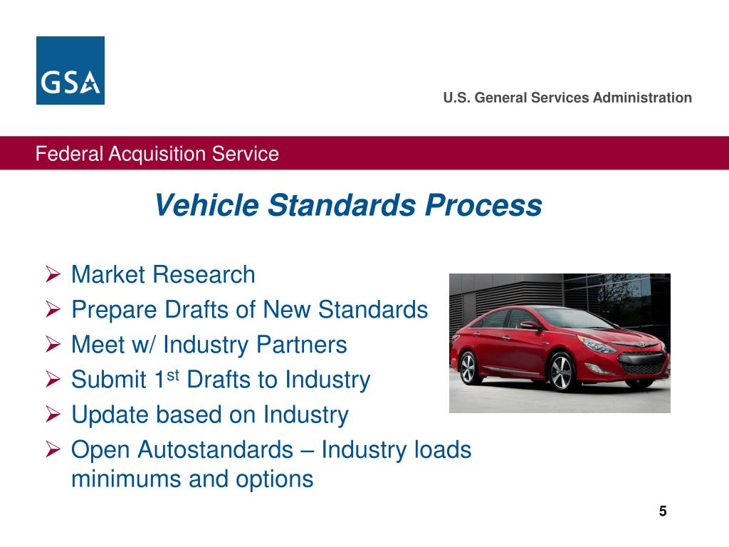PPT - SDVOSB Open House: Federal Vehicle Standards Dan Buckingham GSA ...