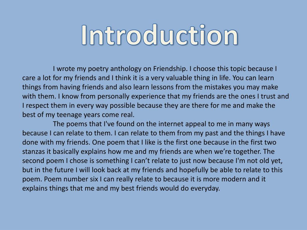 PPT - My Poetry Anthology By: Sarah Saunders PowerPoint Presentation ...