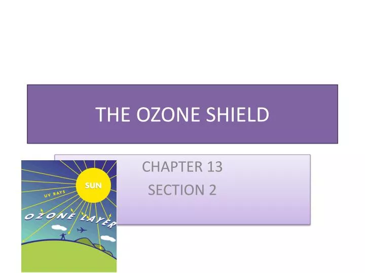 PPT - THE OZONE SHIELD PowerPoint Presentation, free download - ID:1842776