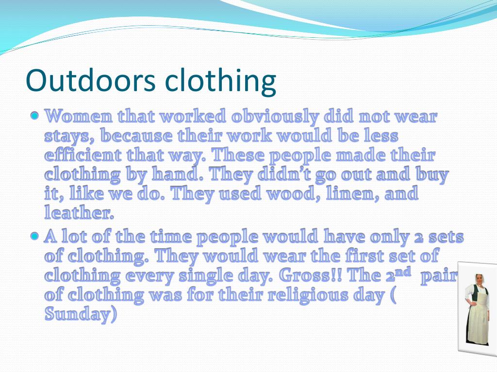 PPT - Colonial women’s clothing PowerPoint Presentation, free download ...