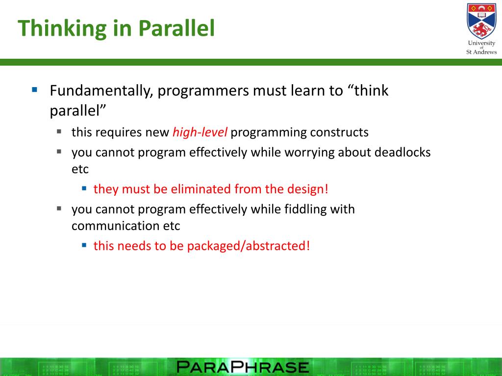 Ppt Using Software Refactoring To Form Parallel Programs The Paraphrase Approach Powerpoint