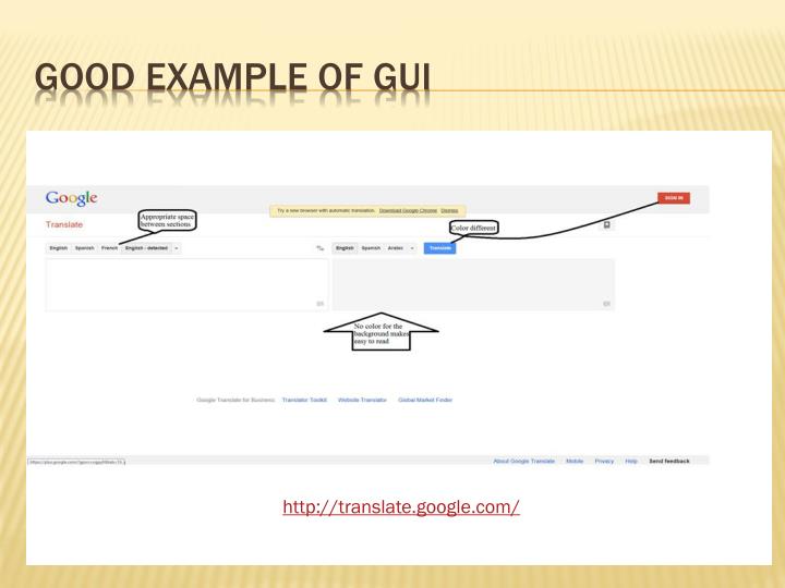 PPT - Examples of Good and Bad GUI PowerPoint Presentation - ID:1843337