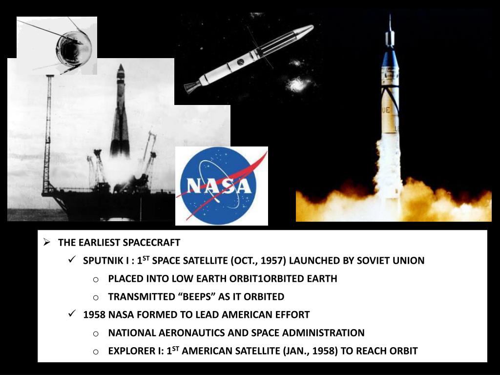 PPT - list #1 : Early/Manned Flights 1. Sputnik 1 2. Explorer 1 3. NASA ...