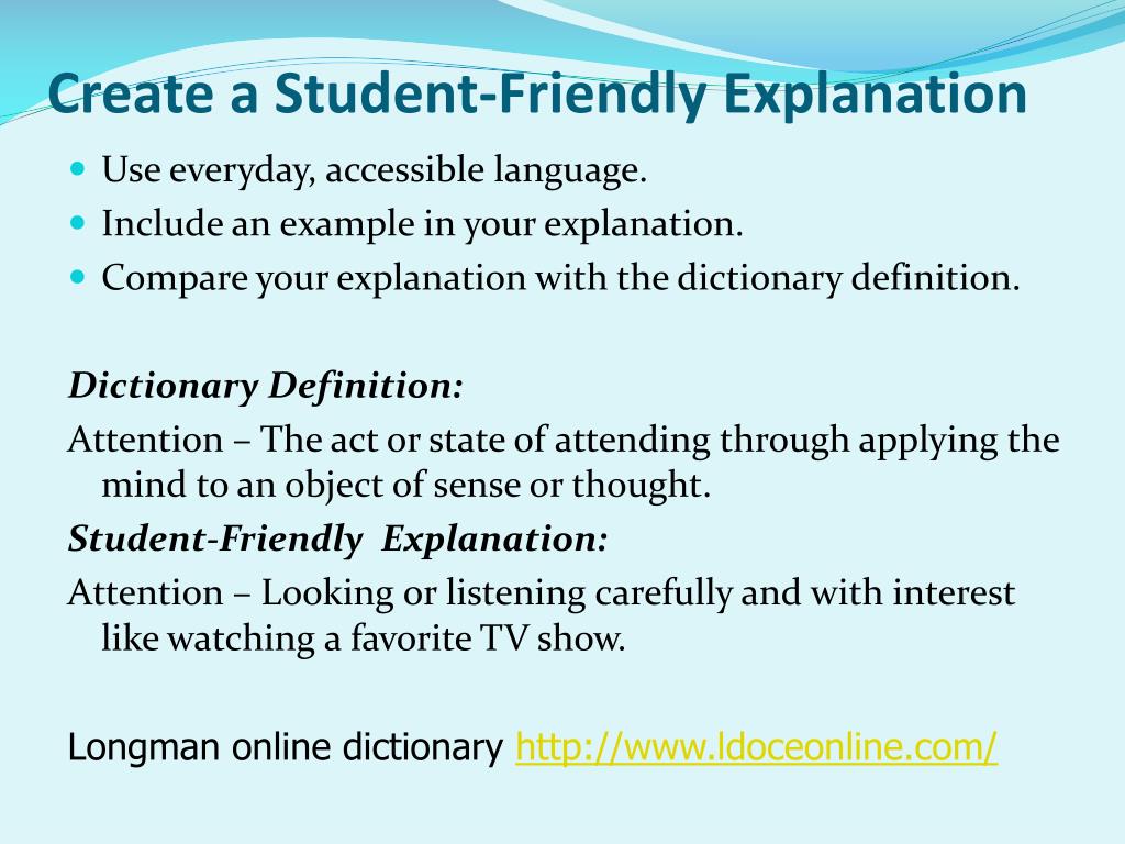 PPT - VOCABULARY- Making Words Stick Barb De Graaf barb.degraaf@grrec ...