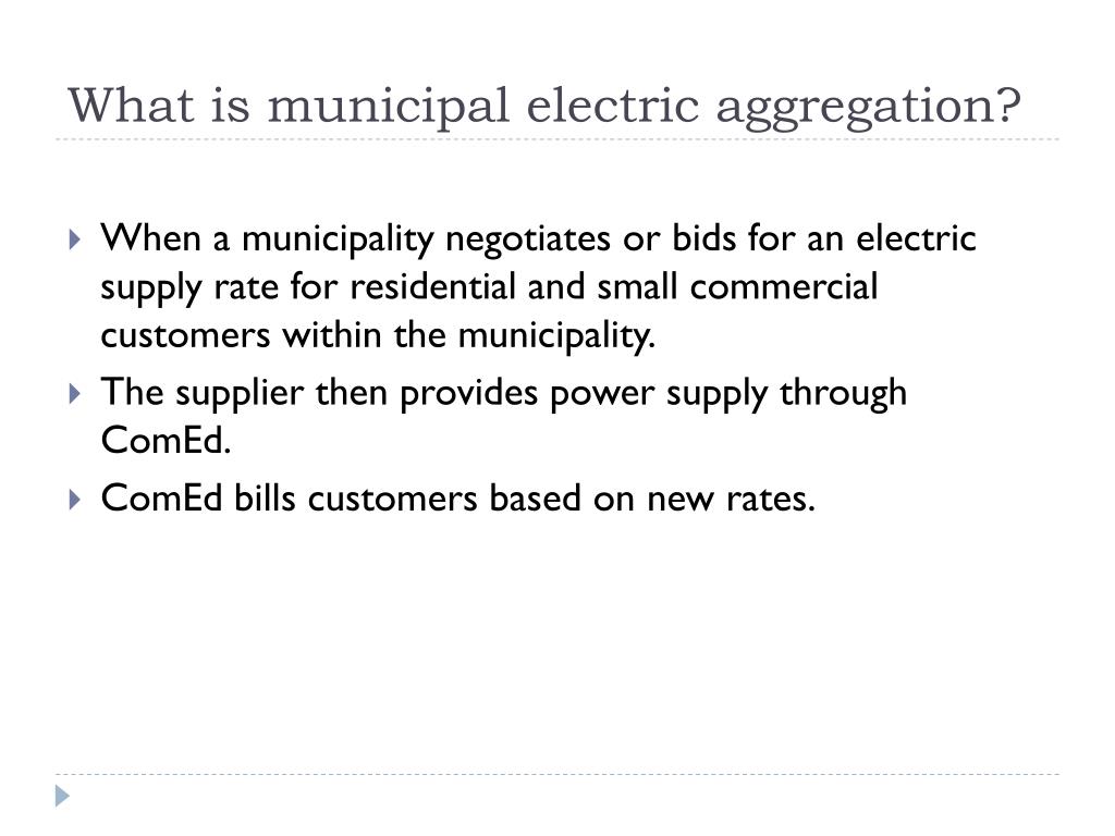 PPT - Municipal Electric Aggregation PowerPoint Presentation, free ...
