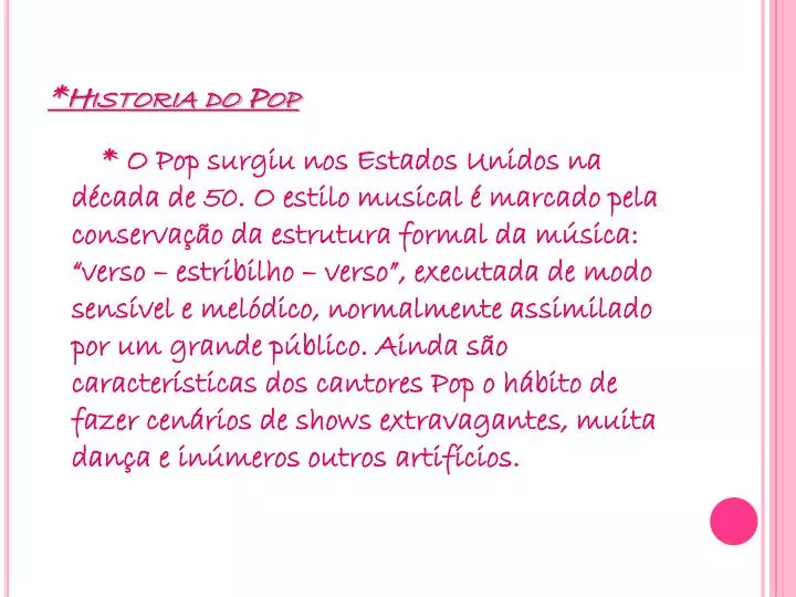 PPT - *Historia do Pop PowerPoint Presentation, free download - ID:1843853