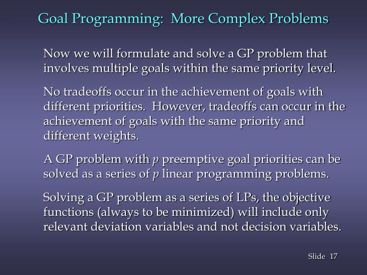 PPT - Chapter 14: Goal Programming PowerPoint Presentation - ID:1844187