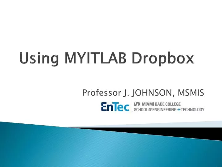PPT - Using MYITLAB Dropbox PowerPoint Presentation, free download - ID ...