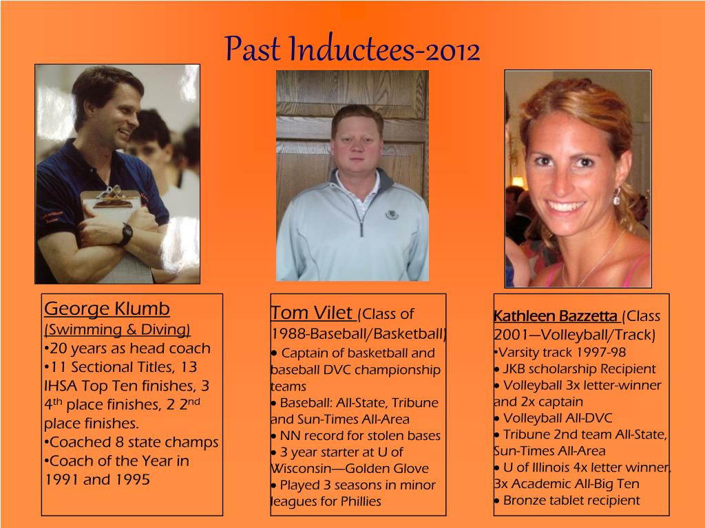 PPT - Naperville North Athletics Hall of Fame PowerPoint Presentation ...