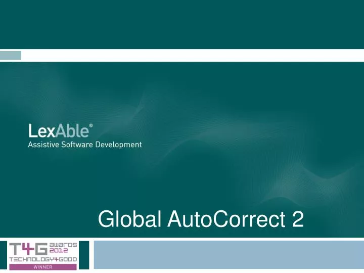 PPT - Global AutoCorrect 2 PowerPoint Presentation, free download - ID:1844511