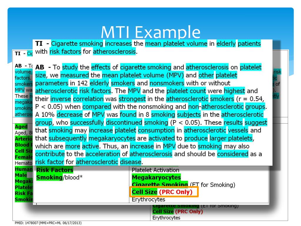 PPT - NLM Medical Text Indexer (MTI) BioASQ Challenge Workshop ...