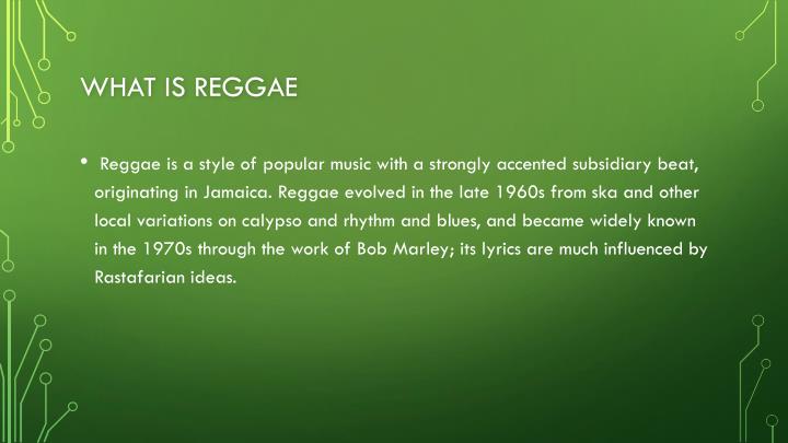 PPT - reggae PowerPoint Presentation - ID:1844841