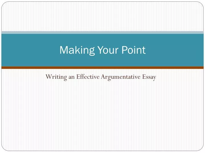 PPT - Making Your Point PowerPoint Presentation, free download - ID:1845043