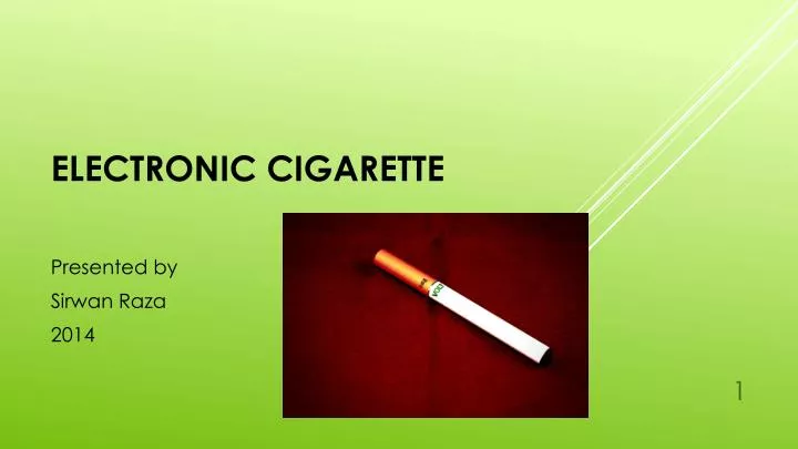 PPT - Electronic cigarette PowerPoint Presentation, free download - ID ...