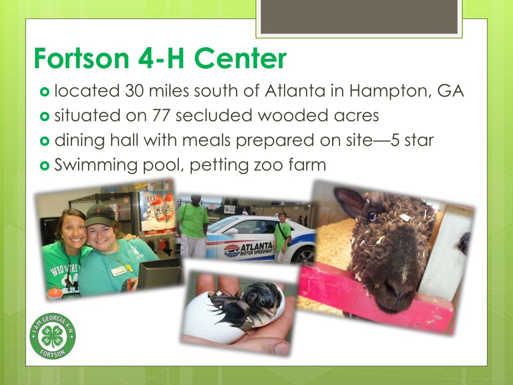 PPT - Cloverleaf Camp 2014 Fortson 4-H Center PowerPoint Presentation ...