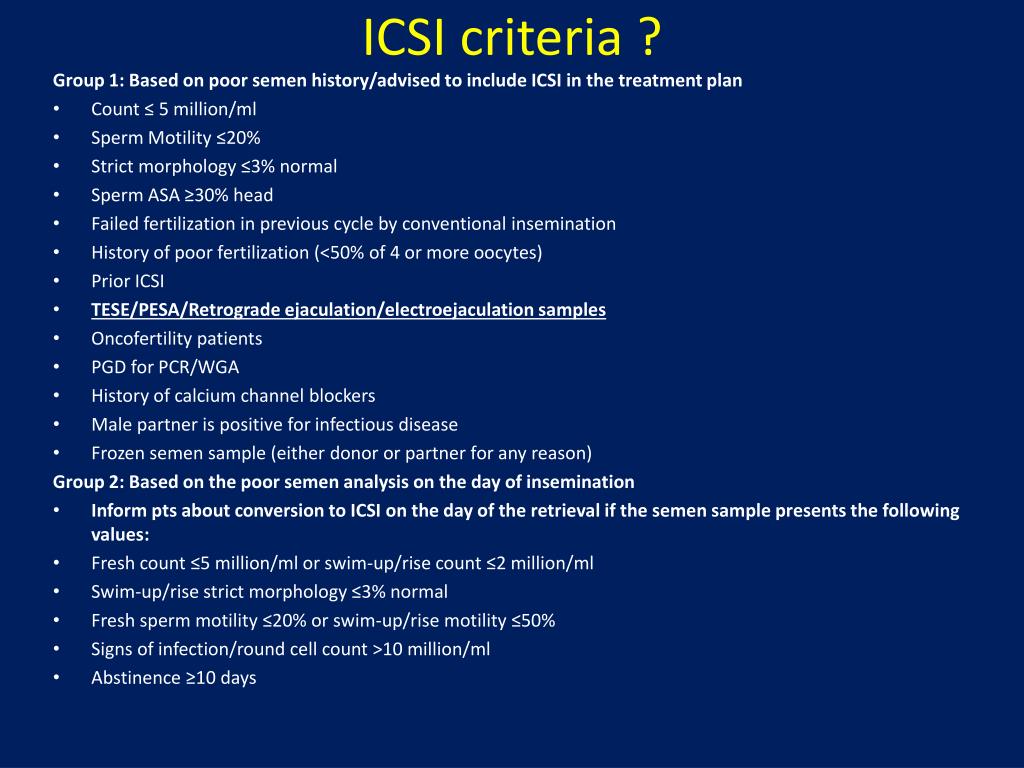 PPT - ART’de ICSI’nin Yeri (ICSI Indications) PowerPoint Presentation ...