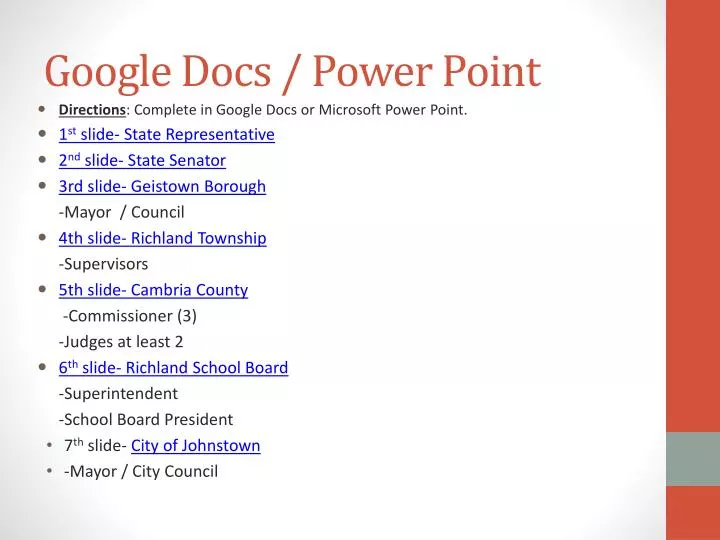 PPT - Google Docs / Power Point PowerPoint Presentation, free download ...
