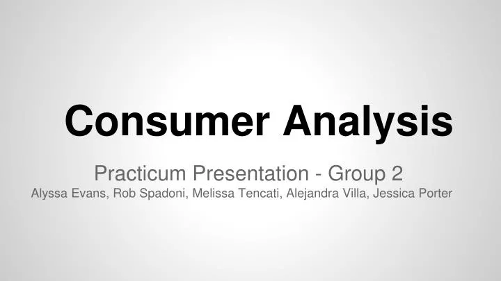 PPT - Consumer Analysis PowerPoint Presentation, free download - ID:1847973