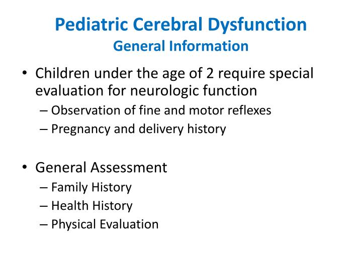 PPT - Cerebral Dysfunction PowerPoint Presentation - ID:1848002