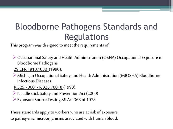PPT - Bloodborne Pathogens Training PowerPoint Presentation - ID:1848025