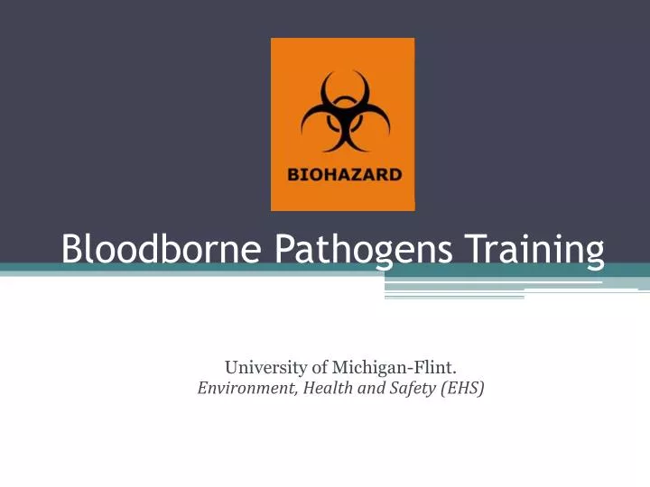 PPT - Bloodborne Pathogens Training PowerPoint Presentation, free ...