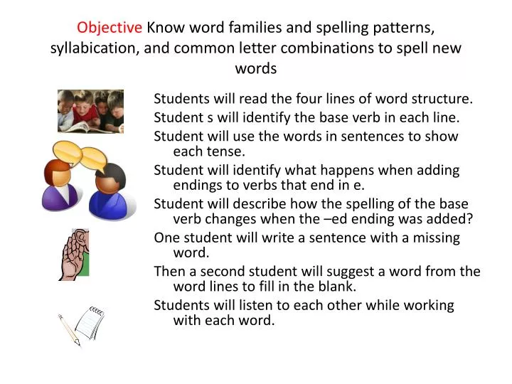 PPT - Students will read the four lines of word structure. PowerPoint ...