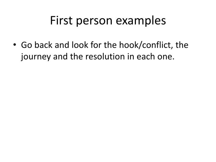PPT - Writing First Person PowerPoint Presentation - ID:1848366