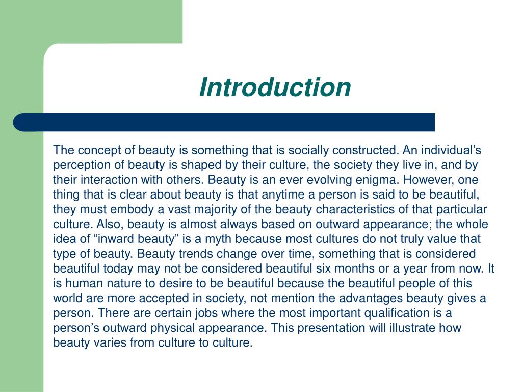 PPT - The Price of Beauty “Is Beauty Truly Skin Deep” PowerPoint ...
