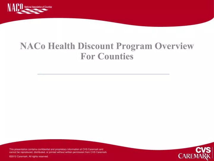 PPT - NACo Health Discount Program Overview For Counties PowerPoint ...