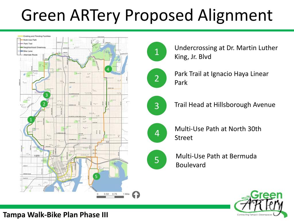 PPT - Tampa Walk-Bike Plan Phase III: New Tampa & Green ARTery ...
