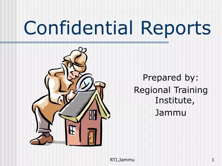 PPT - Confidential Reports PowerPoint Presentation, free download - ID ...