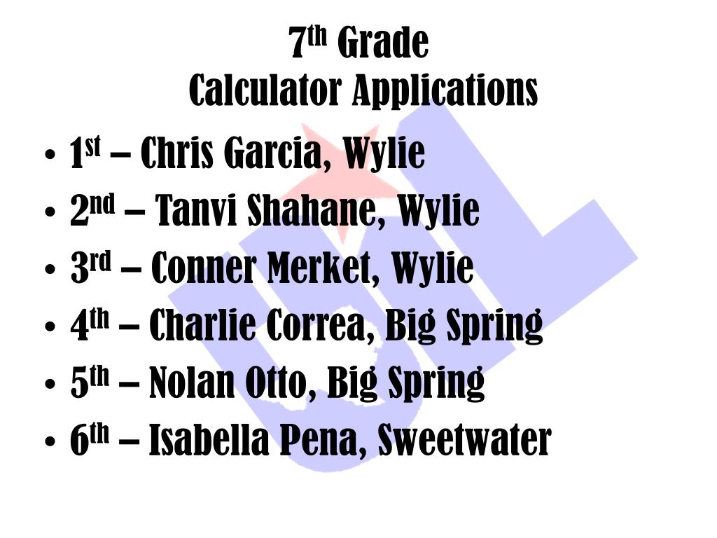 PPT - GOOD LUCK UIL PARTICIPANTS! WELCOME TO Sweetwater Middle SCHOOL ...