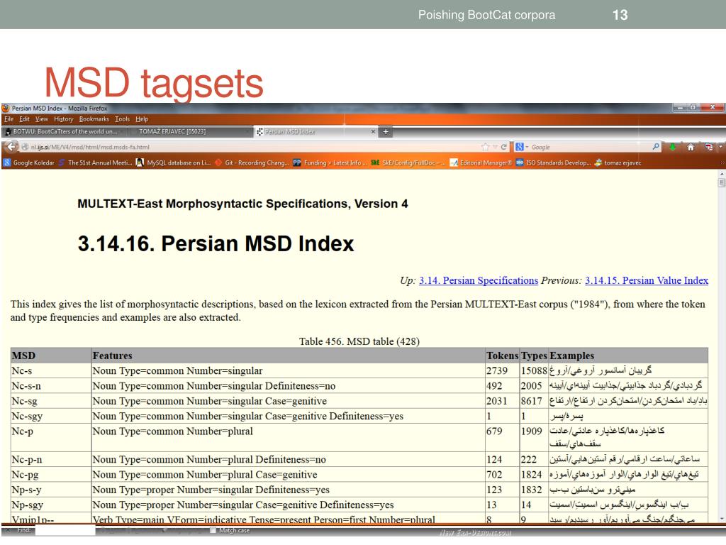 PPT - Tomaž Erjavec Dept. of Knowledge Technologies Jožef Stefan ...