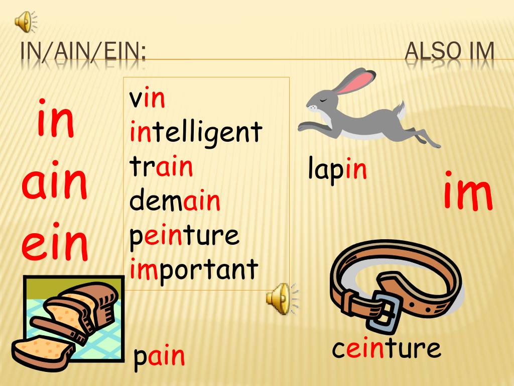 PPT - Key French sounds & spellings (a very general & simplified ...