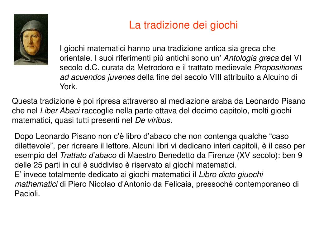 PPT - Magia, spettacolo e diletto nella matematica di Luca Pacioli ...