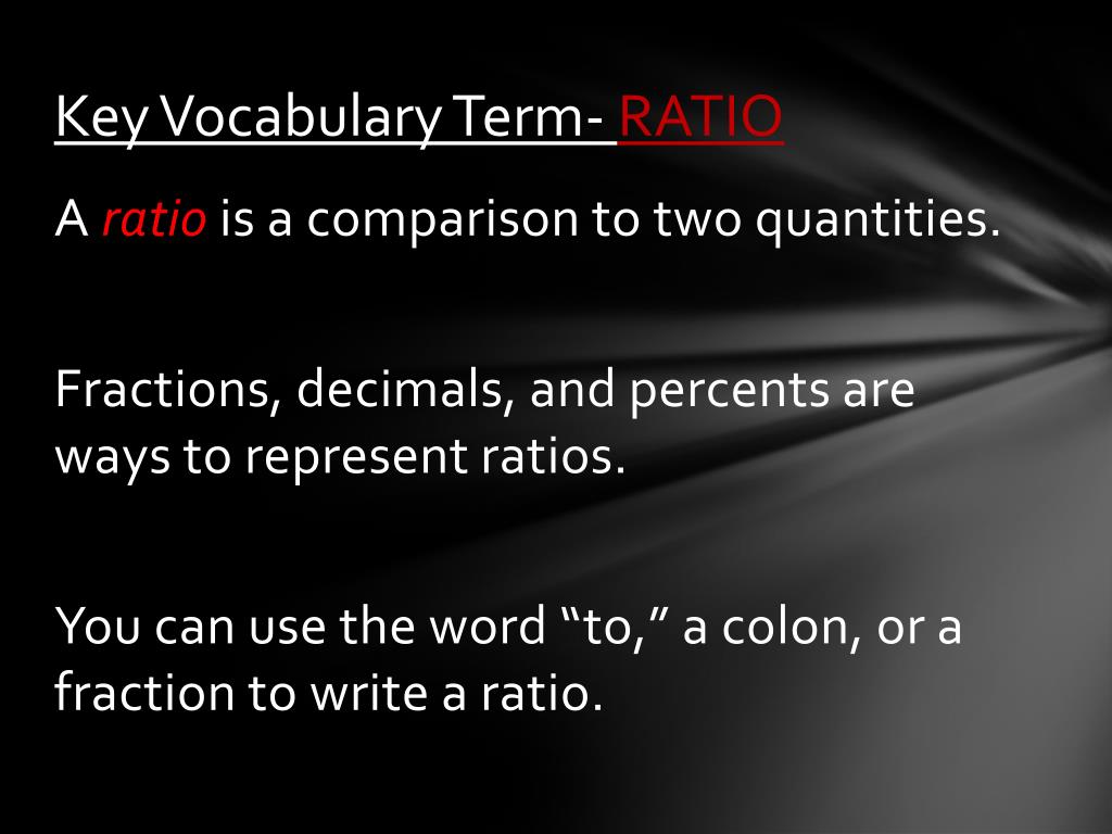 PPT - 6 th Grade Math Focus 1: Ratios, Rates & Proportions PowerPoint ...