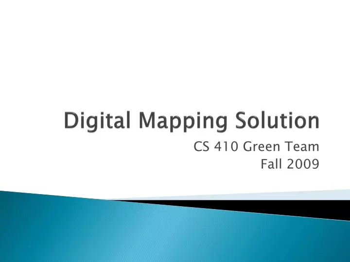 PPT - Digital Mapping Solution PowerPoint Presentation, free download ...