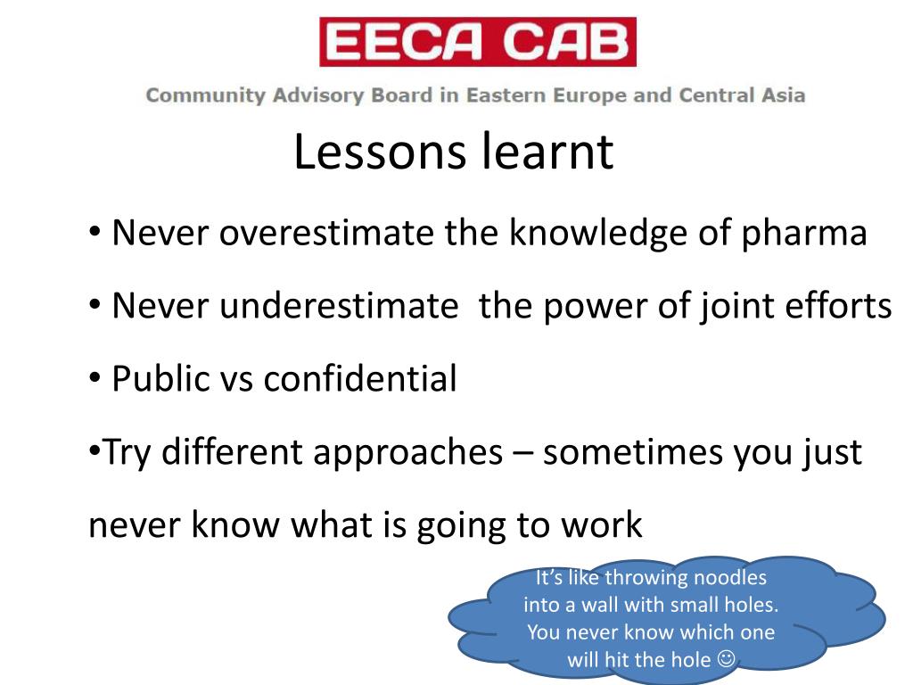 PPT - Community Advisory Board in Eastern Europe and Central Asia ...