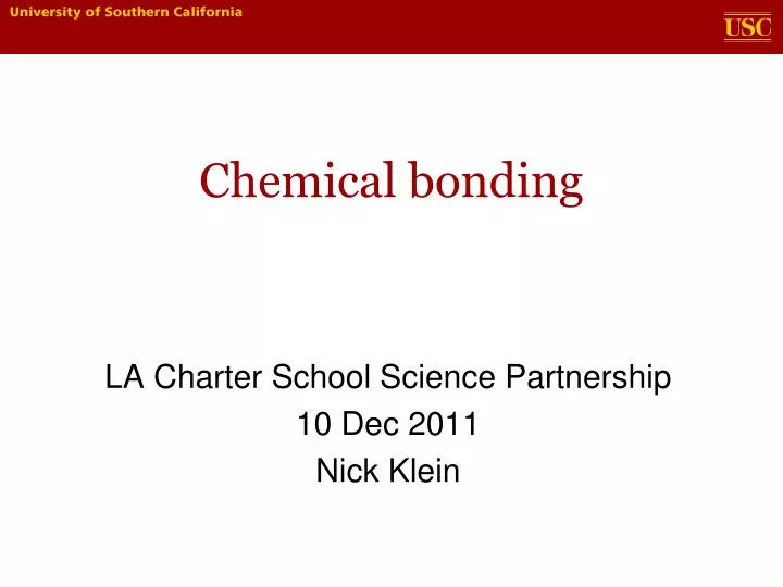 PPT - Chemical bonding PowerPoint Presentation, free download - ID:1851160